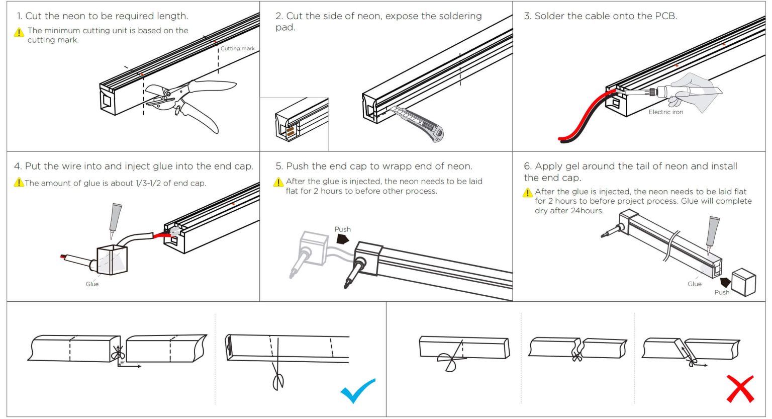 Side Bending LED Neon Lighting