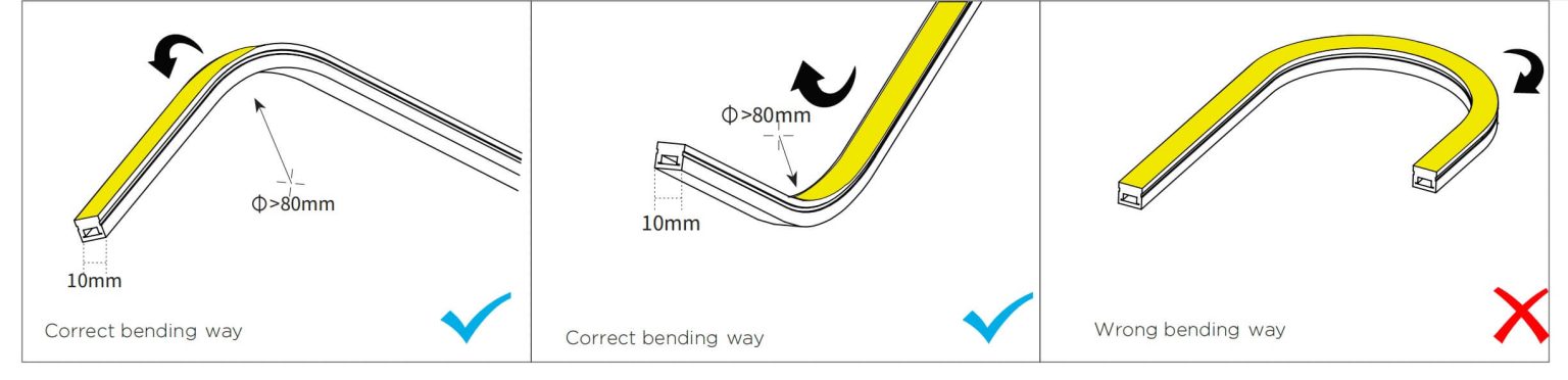 Vertical Bend LED Neon Light - Myledy